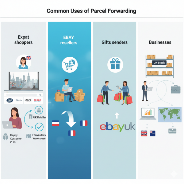 What is UK parcel forwarding and how does it work?